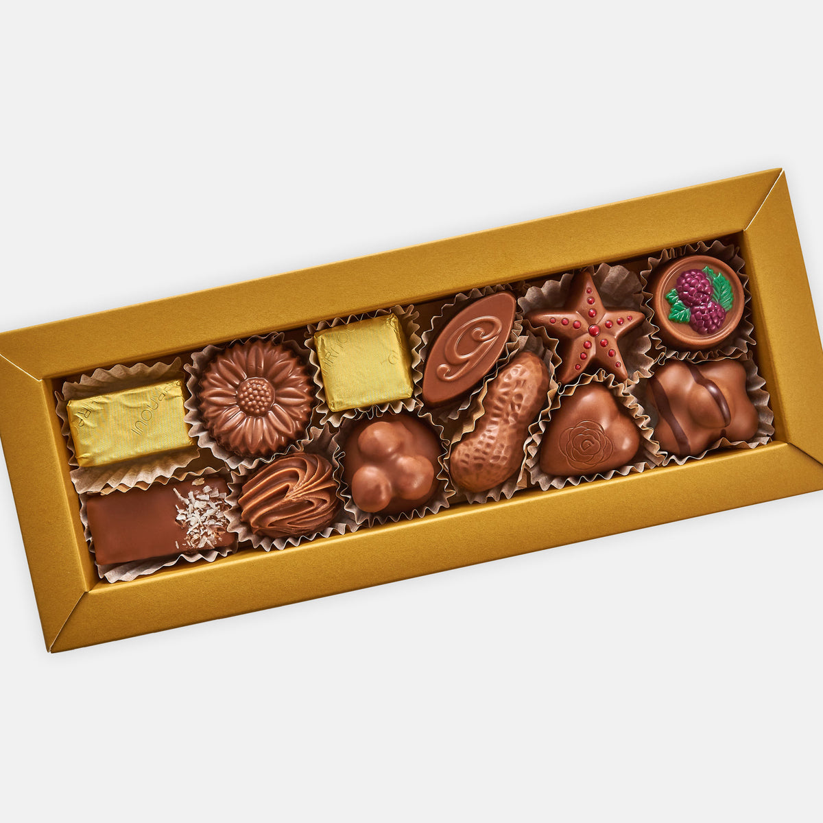 12 Piece Milk Chocolate Selection – Ghraoui Chocolate